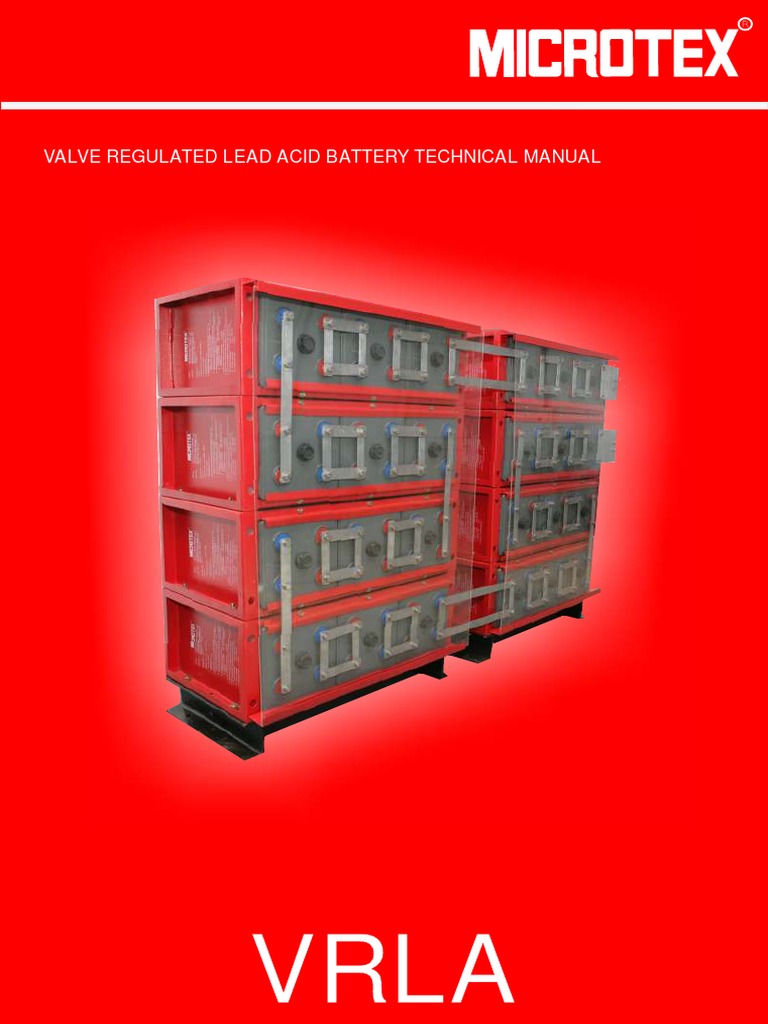Valve Regulated Lead Acid Battery Technical Manual | PDF ...