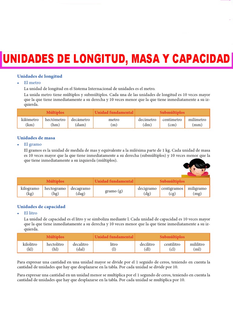 T4Unidades de Longitud Masa y Capacidad para Primer Grado de Secundaria ...