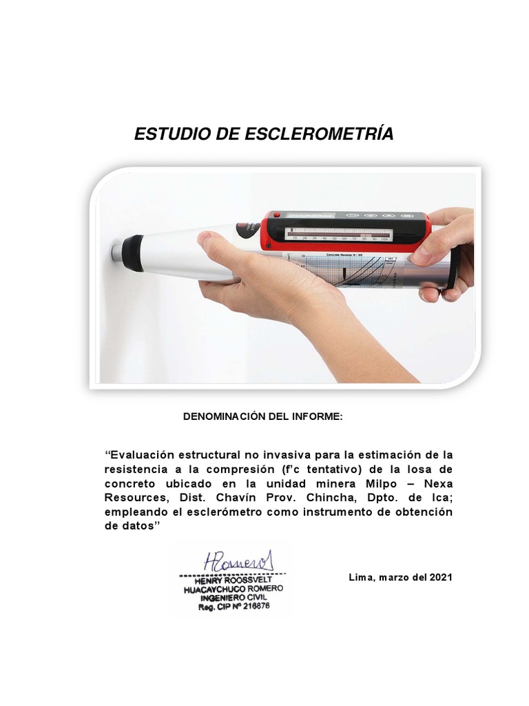 Informe NDT Cerro Lindo | PDF | Hormigón | Acero