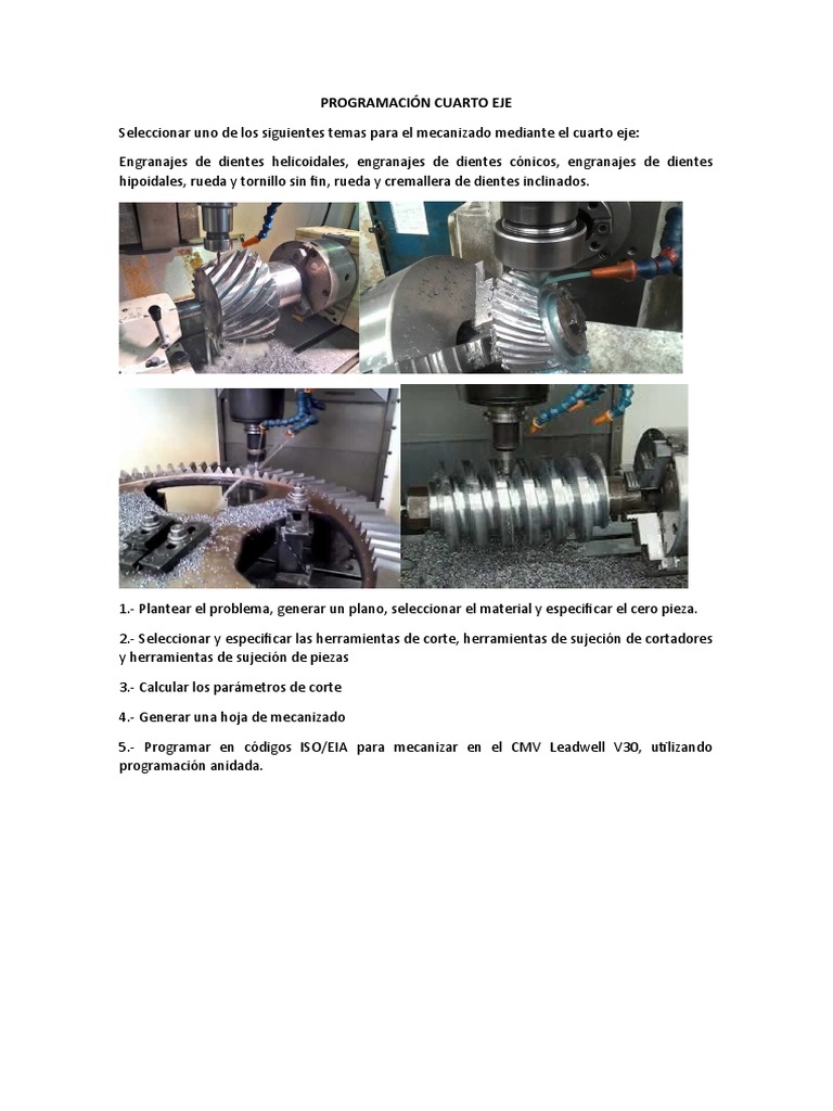 Programación Cuarto Eje | PDF | Tecnología e ingeniería
