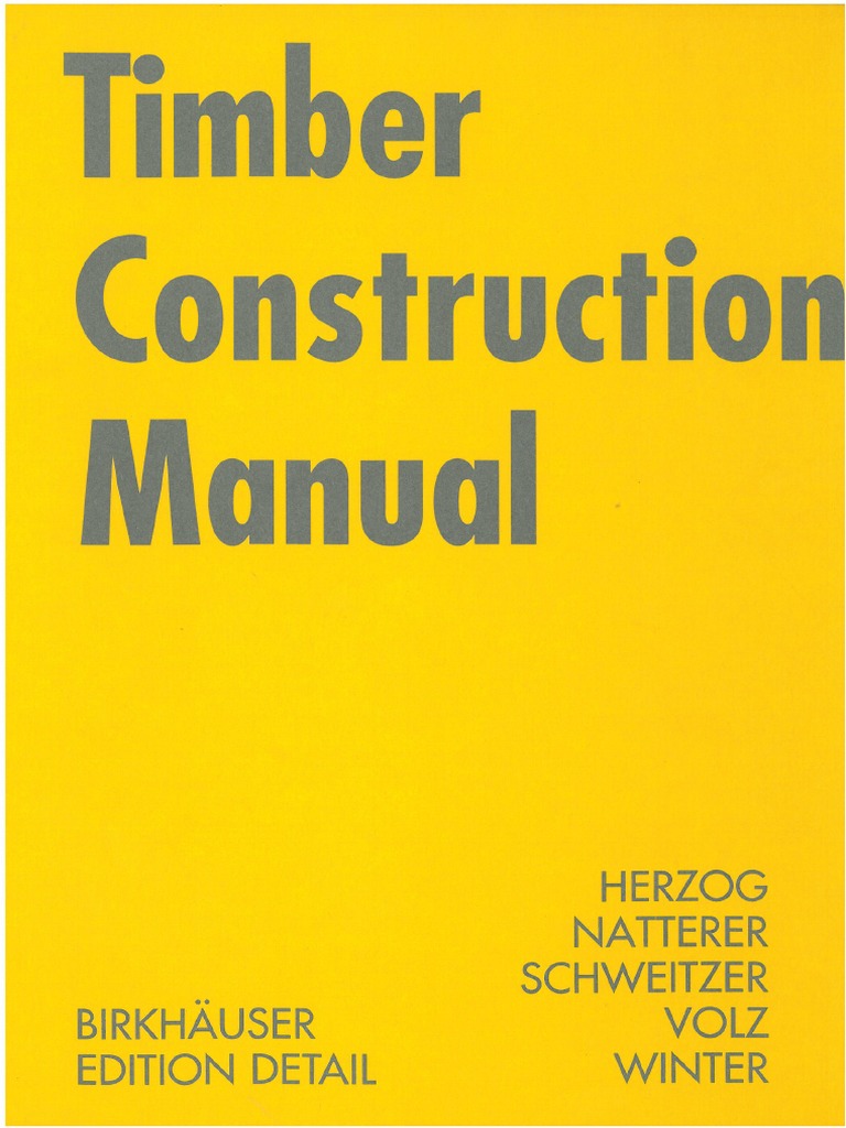 DETAIL - Timber Construction Manual | PDF