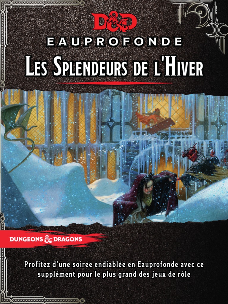 DD5 Scénario Les Splendeurs de L'hiver Niv 1 - Eauprofonde Version Livre À Imprimer | PDF