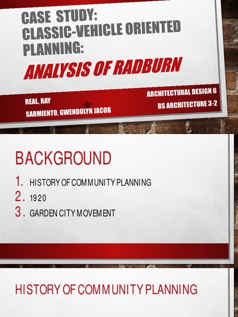 Radburn: Pioneering Motor Age Planning | PDF | Urban Planning ...