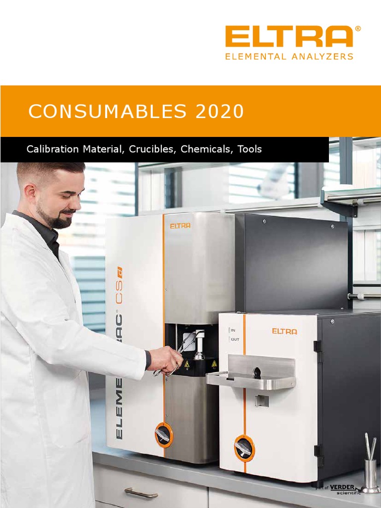 Consumables 2020: Calibration Material, Crucibles, Chemicals, Tools ...