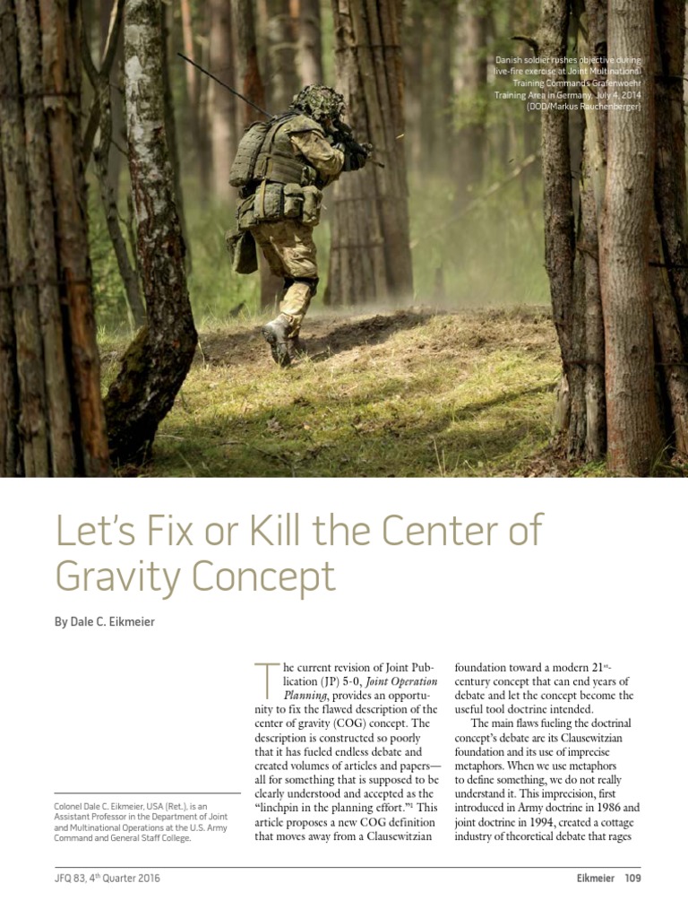 Center of Gravity Concept | PDF | Carl Von Clausewitz | Definition