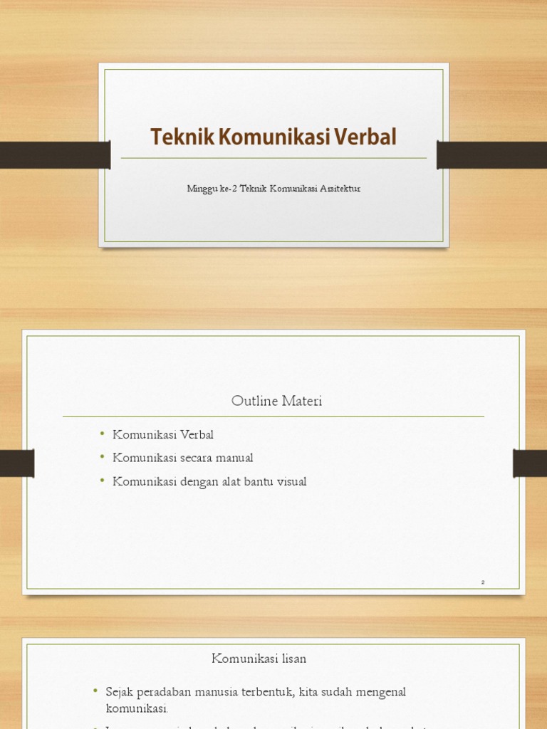 Minggu Ke-2 Teknik Komunikasi Verbal | PDF Minggu Ke-2 Teknik Komunikasi Verbal | PDF