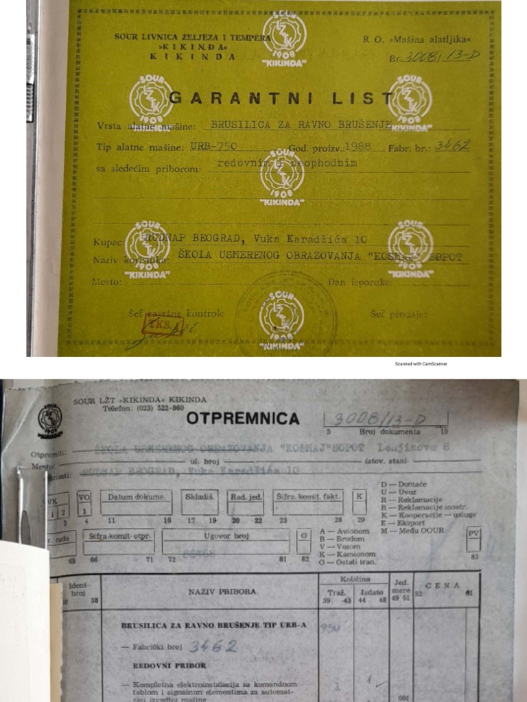 Brusilica Za Ravno Brusenje Urb-A Elektro Shema | PDF