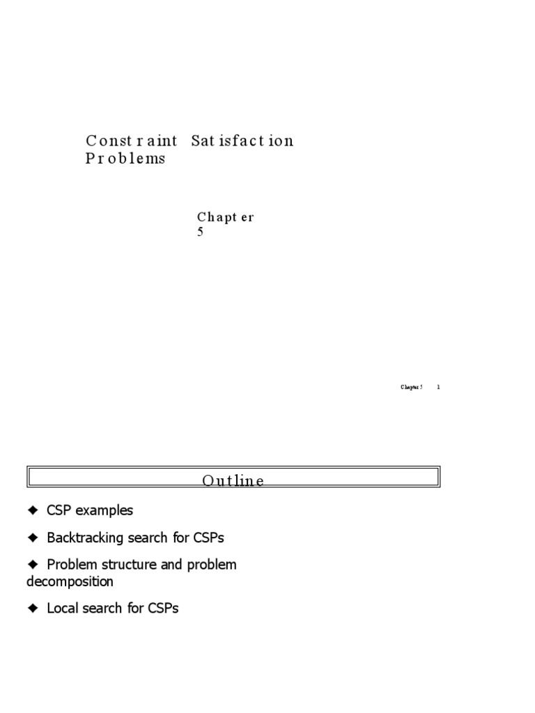 Constraint Satisfaction Problems Pdf Theoretical Computer Science Mathematical Logic