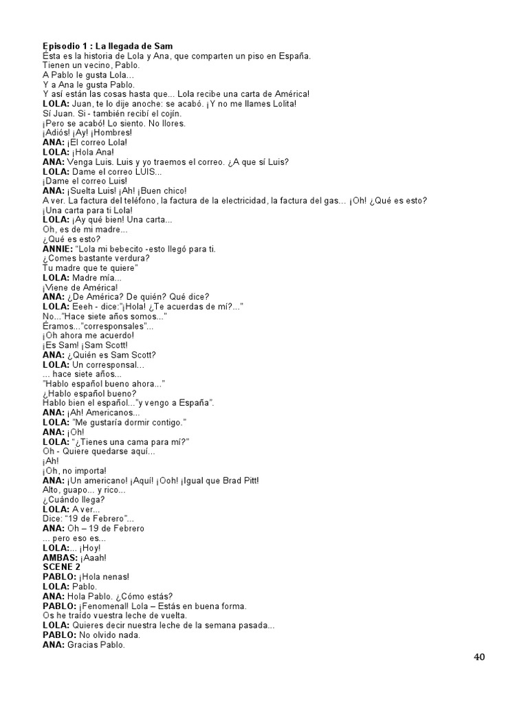 01 La Llegada de Sam | PDF