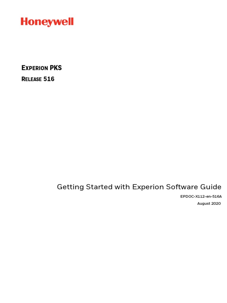 Getting Started With Experion Software Guide | PDF | Installation ...