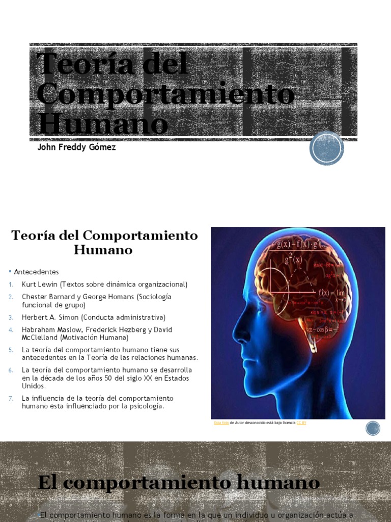 Exposición - Teoría Del Comportamiento Humano | PDF | Comportamiento ...
