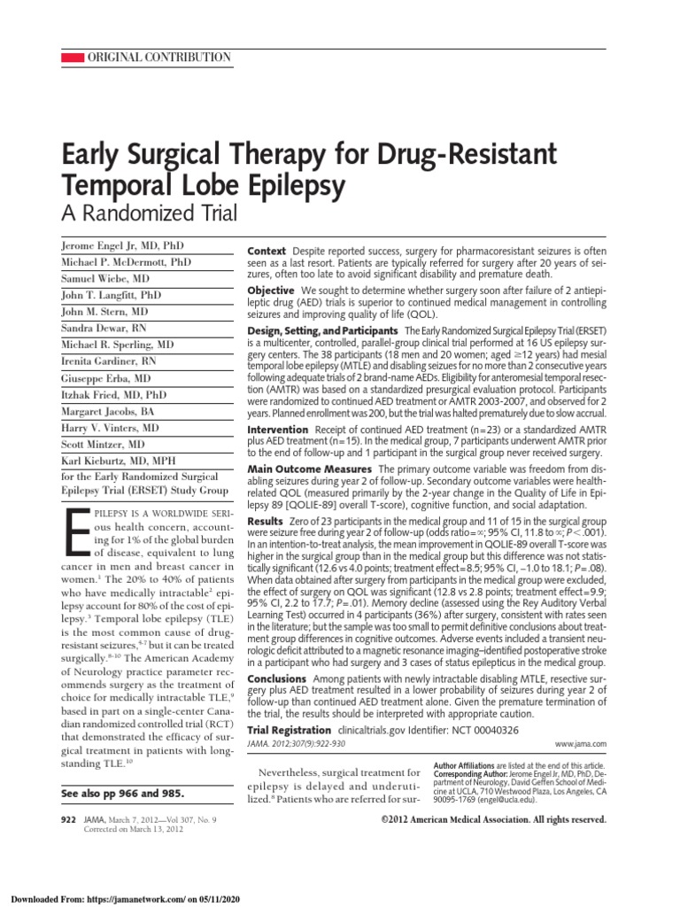 Jurding Saraf Nuri Khonsa - 1910221046 | PDF | Randomized Controlled Trial | Epilepsy
