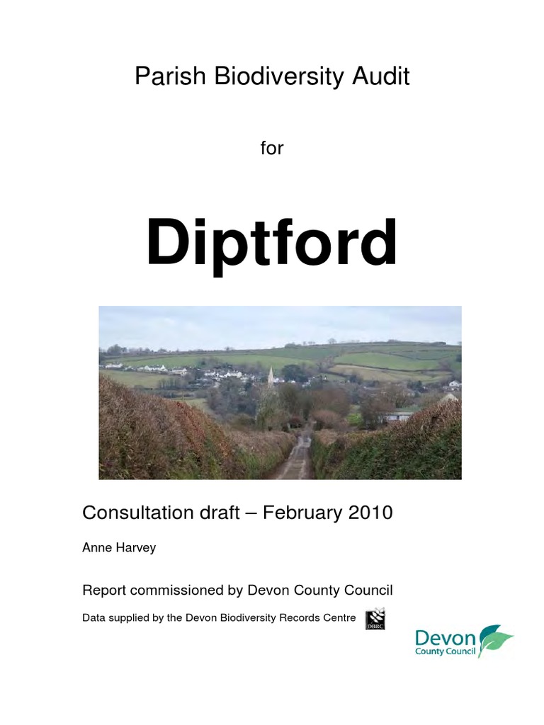 Diptford Parish Biodiversity Audit | PDF | Hedge | Grassland