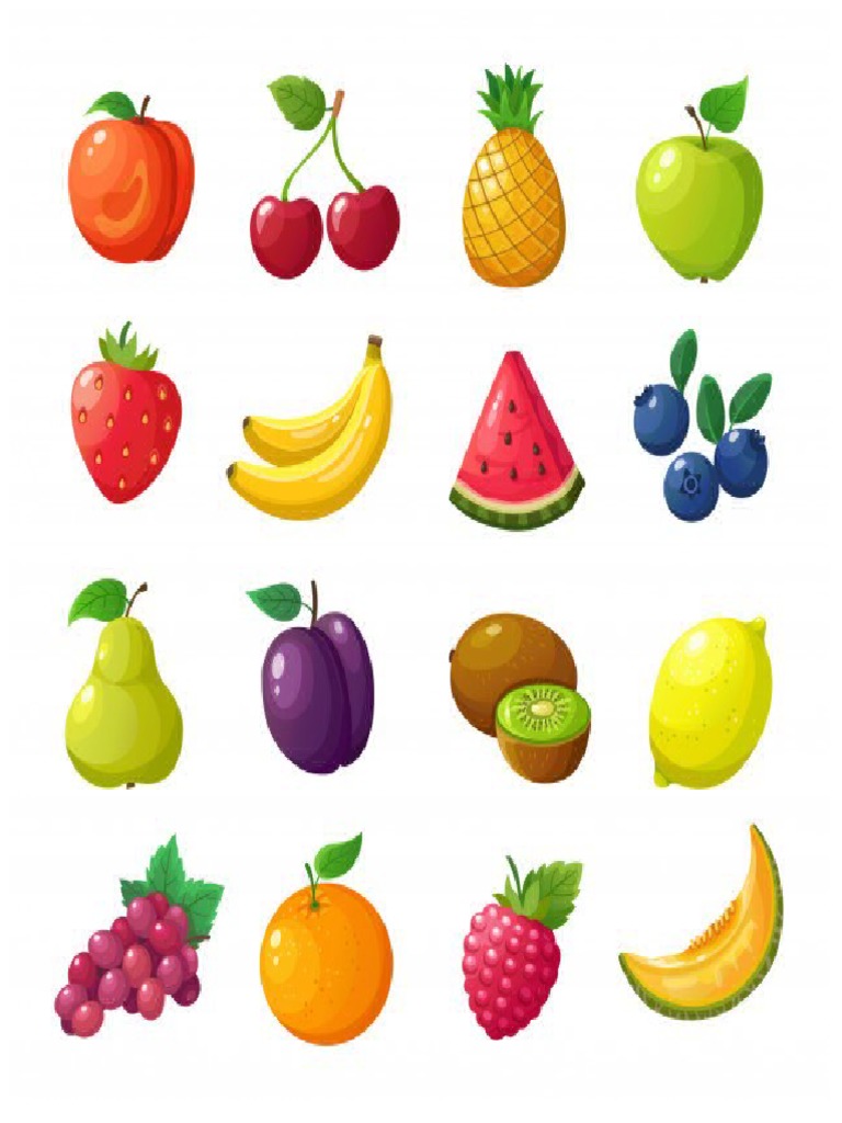 Frutas Para Imprimir Pdf