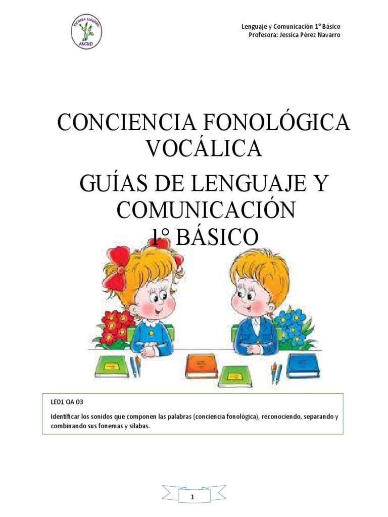 Conciencia Fonológica Vocálica | PDF