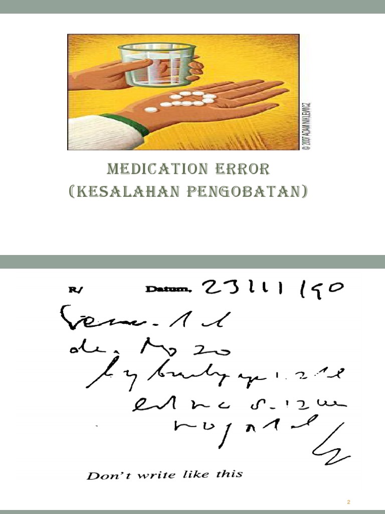 Medication Error | PDF