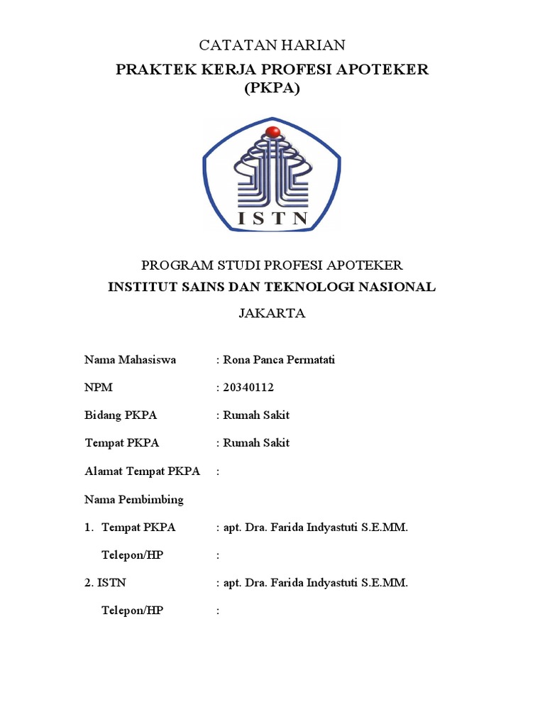 Logbook Rs - Bu Farida | PDF