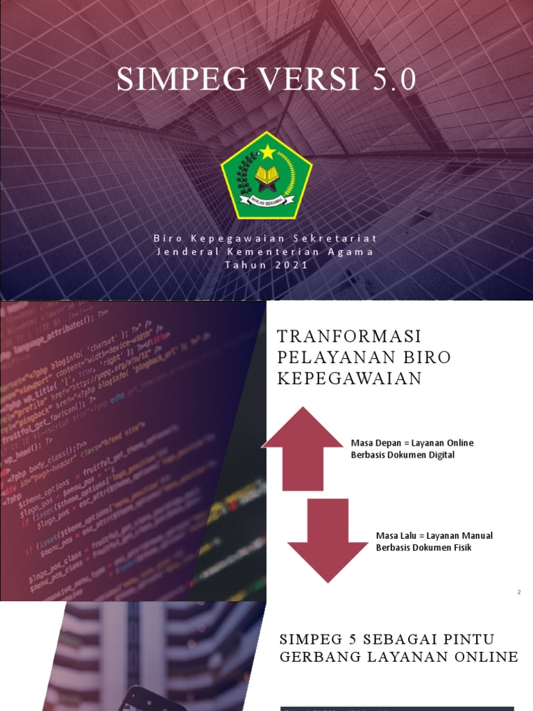 SIMPEG 5: Transformasi Layanan Kepegawaian | PDF | Bisnis | Pengelolaan ...