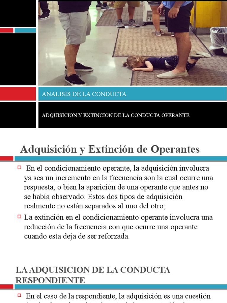 Adquisicion y Extencion de La Conducta Operante | PDF | Reforzamiento ...
