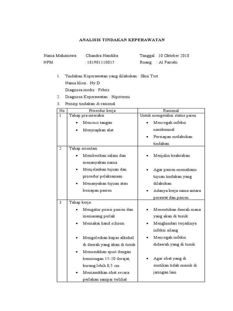 DOPS Skin Test | PDF