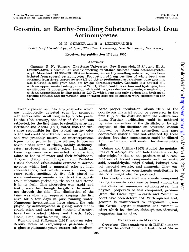 Applied and Environmental Microbiology-1965-Gerber-935.full | PDF | Gas ...