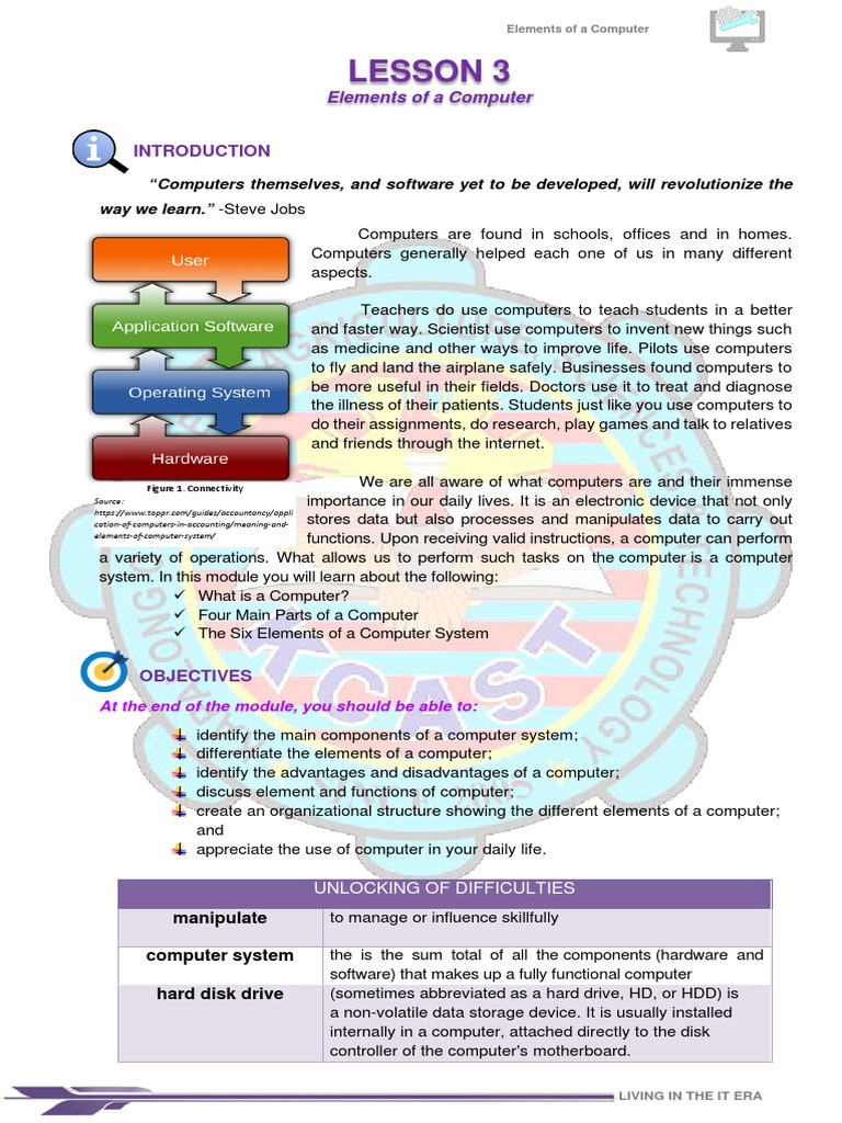 Key Elements of a Computer System | PDF | Input/Output | Computer Hardware