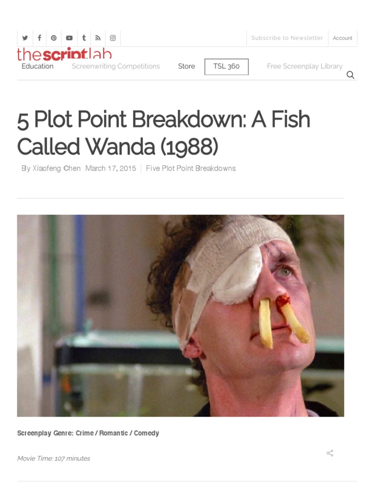 5 Plot Point Breakdown - A Fish Called Wanda (1988) - The Script Lab