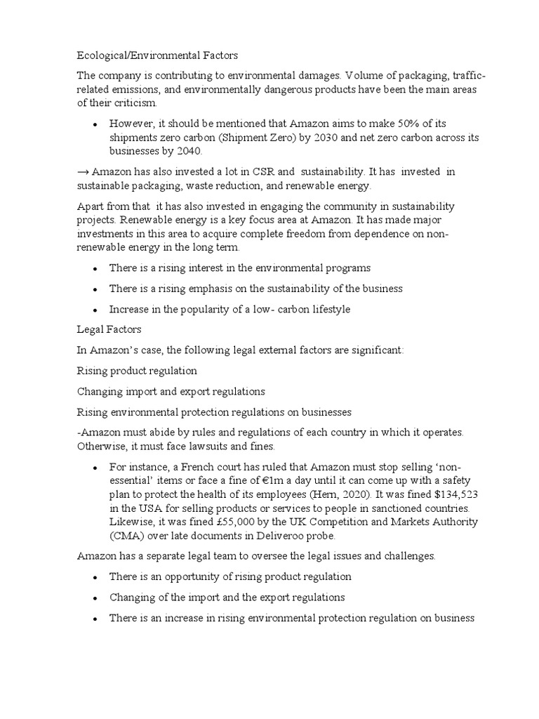 Environmental + Legal Factors | PDF