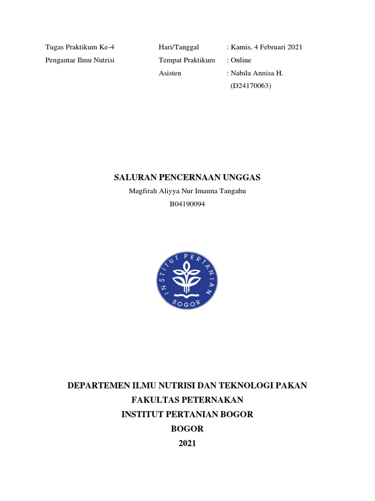 Magfirah Aliyya Nur Imanna Tangahu - B04190094 - P4 - Tugas Praktikum 4 | PDF