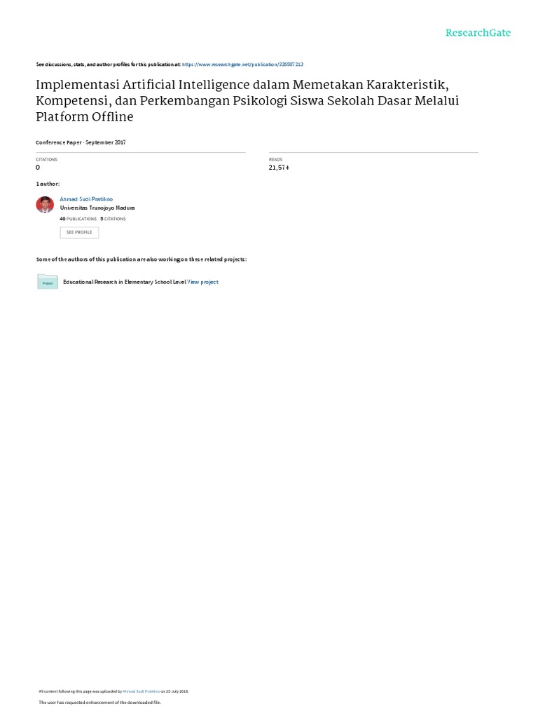 Implementasi Artificial Intelligence Dal | PDF