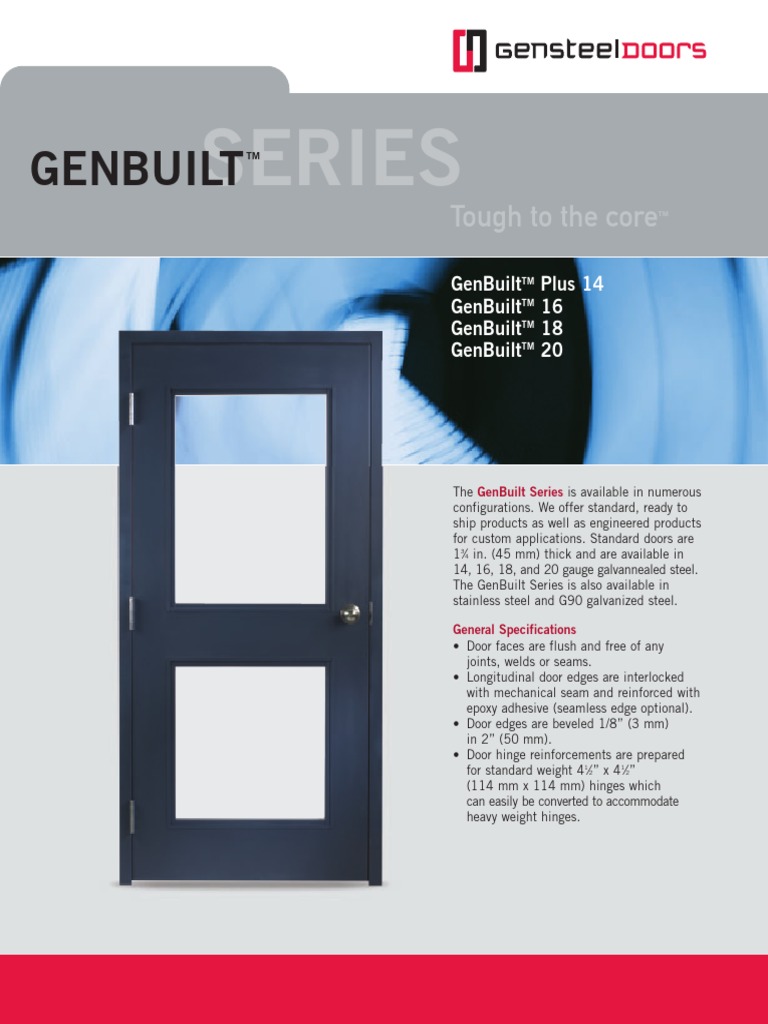 The GenBuilt Series: Tough and Versatile Steel Doors for Standard and ...