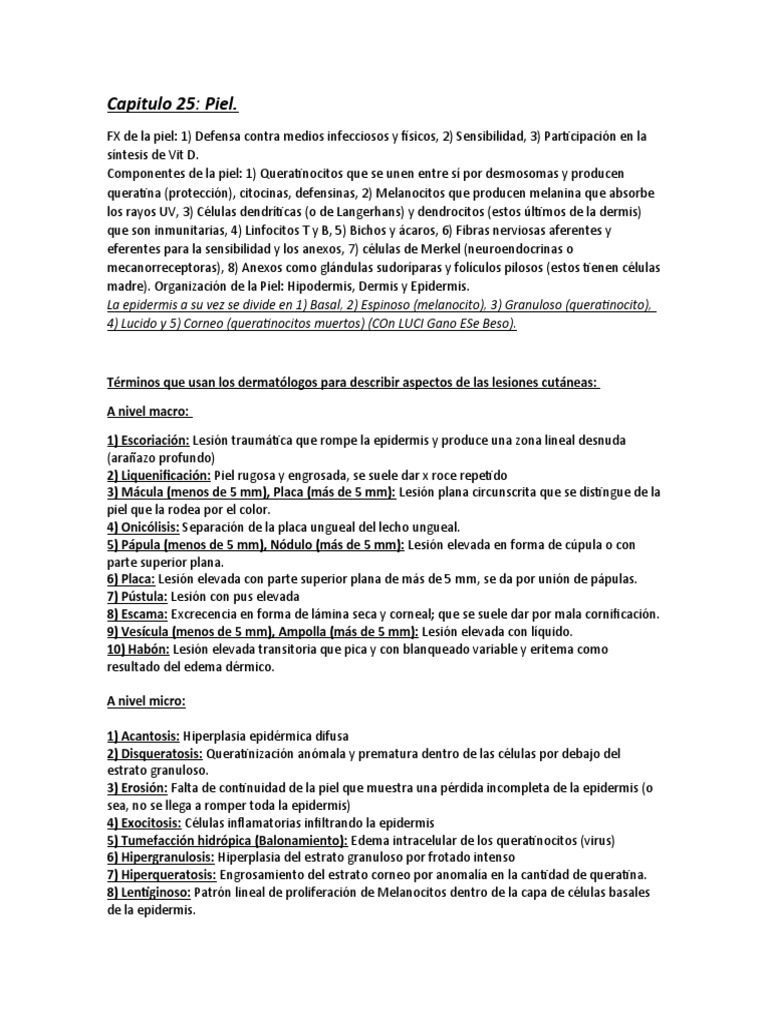 Capítulos Del Robbins Pato 2 | PDF | Piel | Epidermis