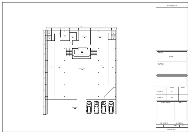 Denah Cafe Sederhana dan Fungsional | PDF