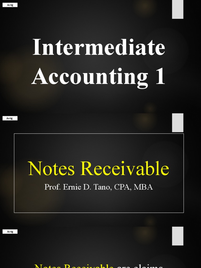 Module 2c Notes Receivable | PDF | Present Value | Promissory Note