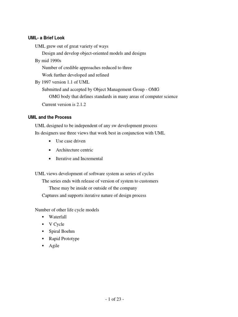 UML0 | PDF | Use Case | Class (Computer Programming)