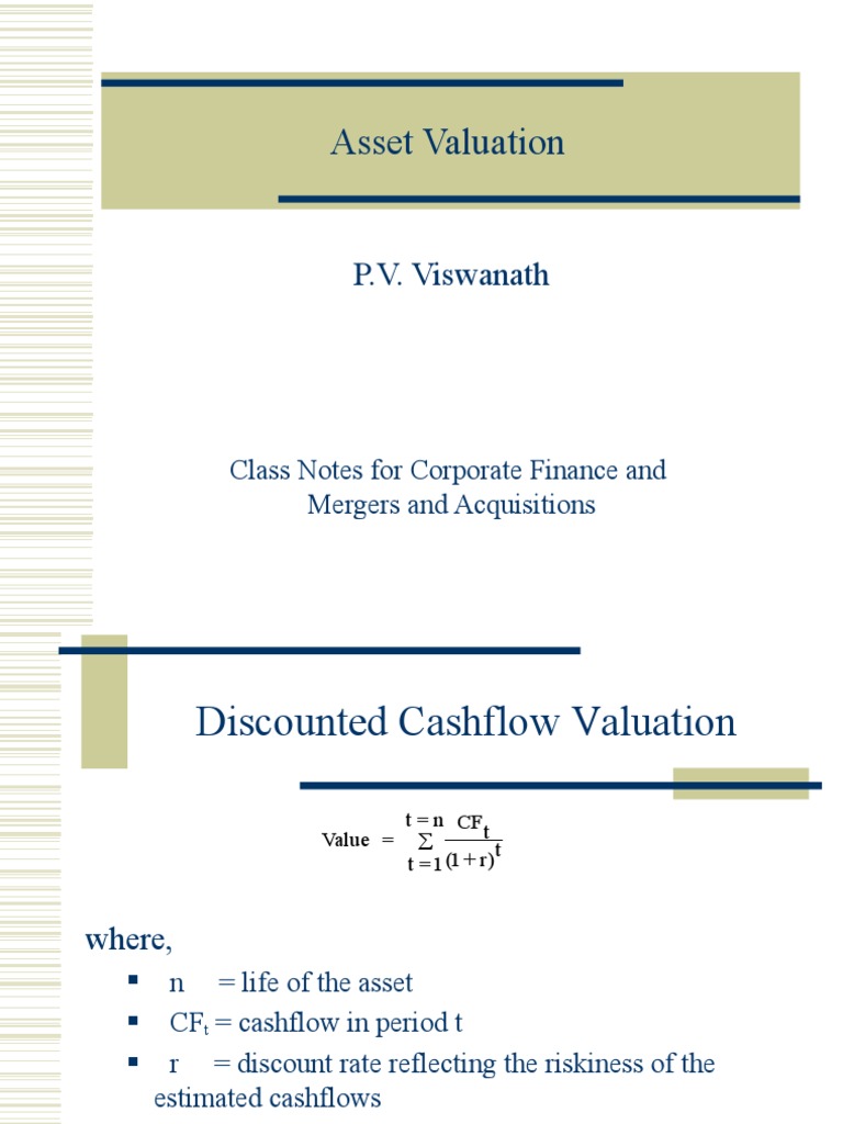 Valuation Adv Summary | Download Free PDF | Beta (Finance) | Valuation ...