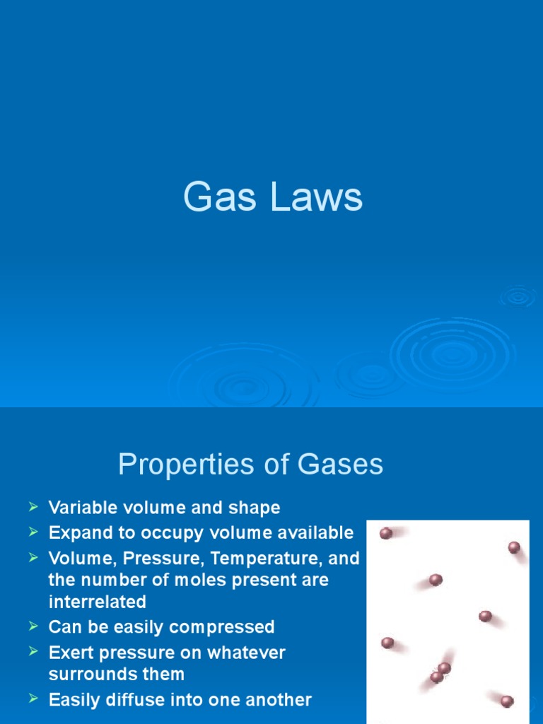 Gas Laws | PDF | Gases | Mole (Unit)
