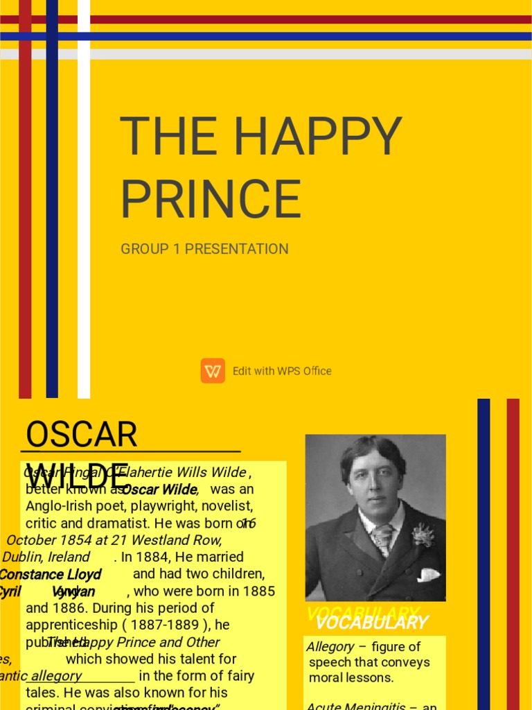 The Happy Prince Story Analization PDF | PDF | The Happy Prince And ...