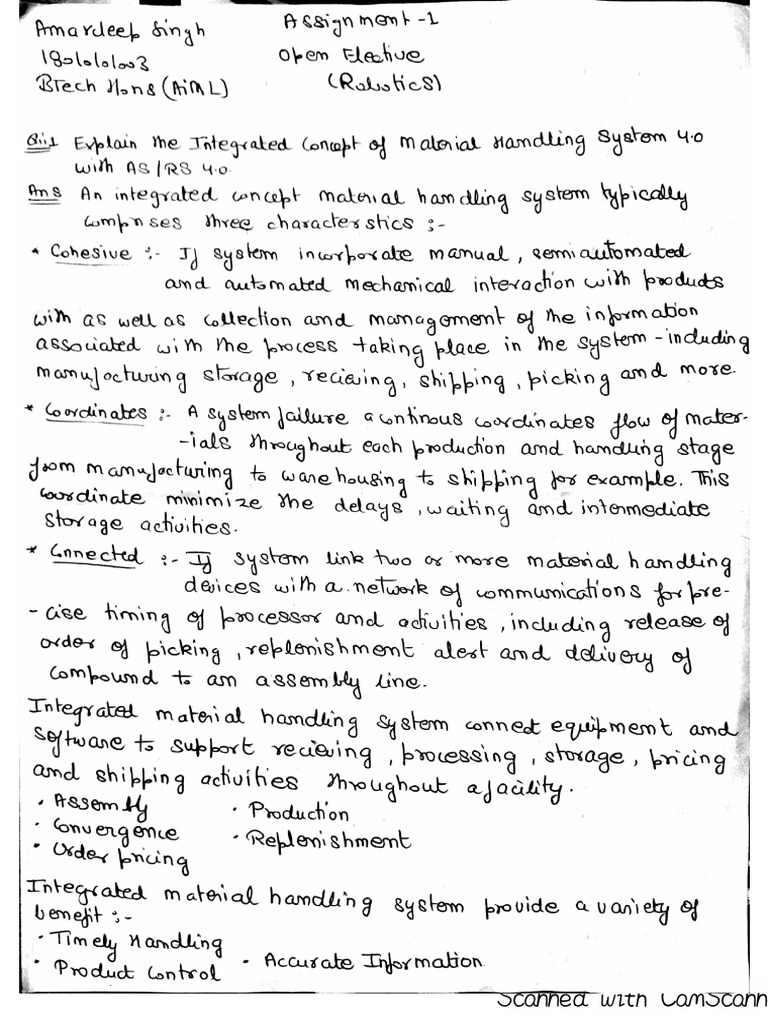 Assignment 1 of Robotics by Amardeep Singh | PDF