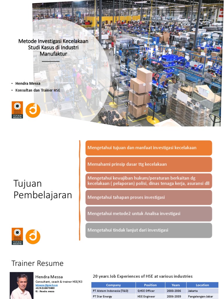 Metode Investigasi Kecelakaan Rev1 | PDF