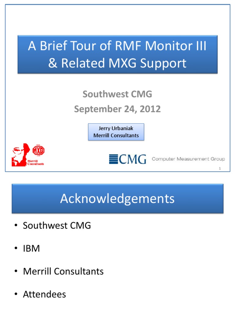 A Brief Tour of RMF Monitor III Version 1.14 | PDF | File System ...