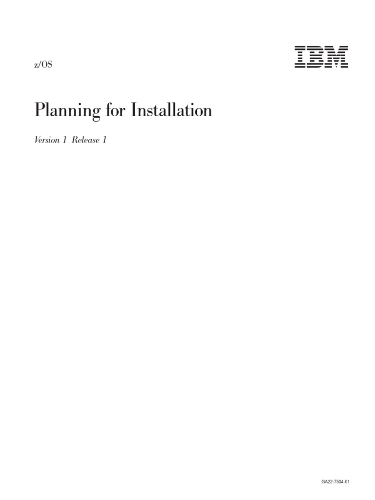Zos Planning And Installation Pdf Computer Engineering Proprietary Software