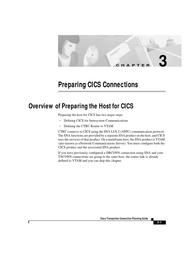 Preparing CICS Connections | PDF | Data Transmission | Information Age