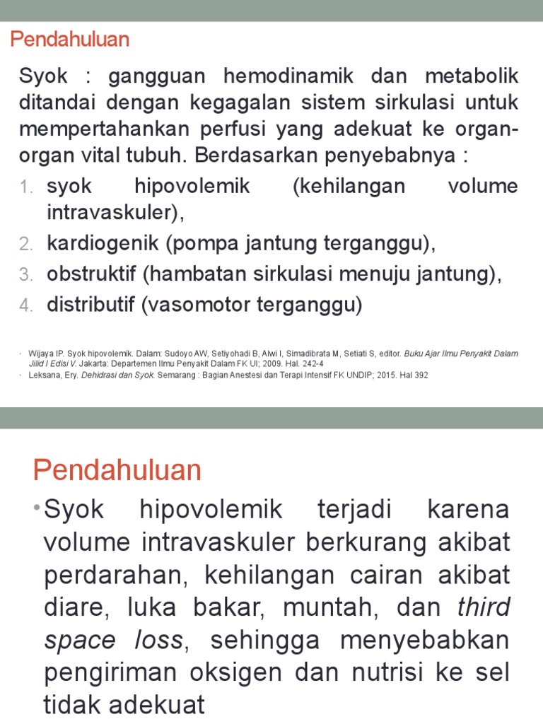 Syok Hipovolemik | PDF