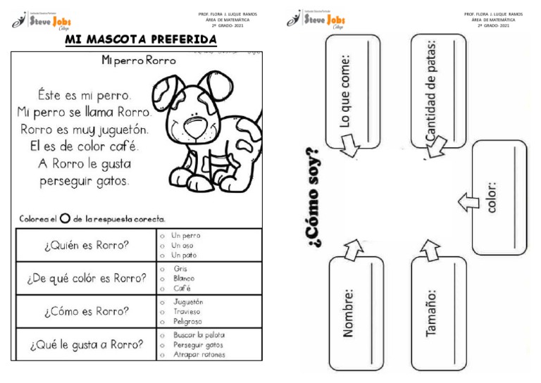 Mi Mascota Preferida | PDF | Artes del Lenguaje y Comunicación