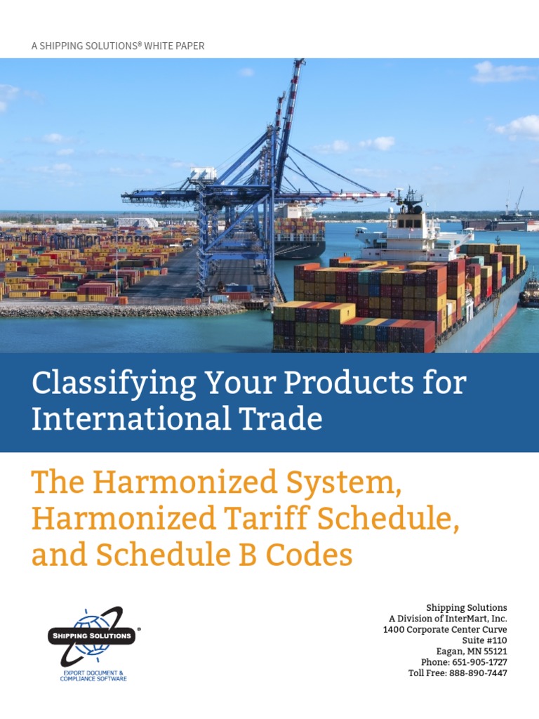 Shipping Solutions Classifying Your Products Whitepaper | PDF ...