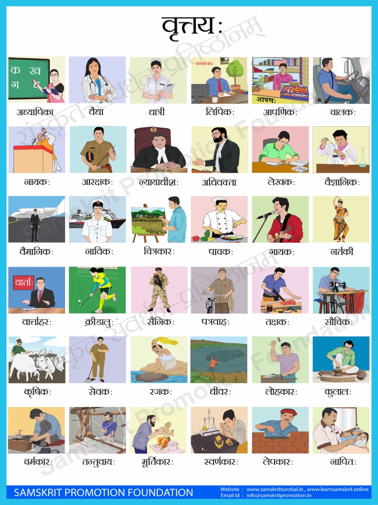 Professions in Sanskrit | PDF