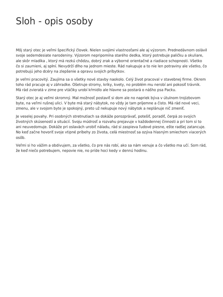 Sloh Opis Osoby 20210404 121113 | PDF