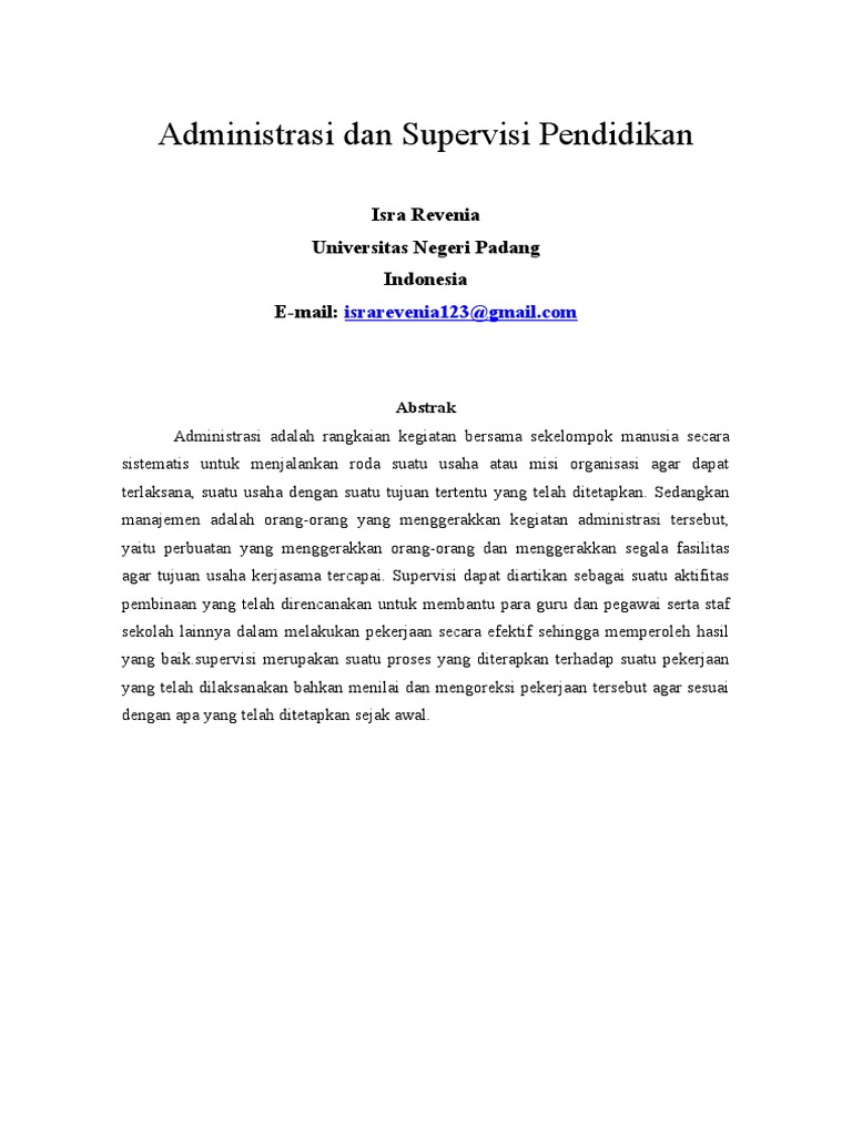 ARTIKEL Adm Supervisi | PDF