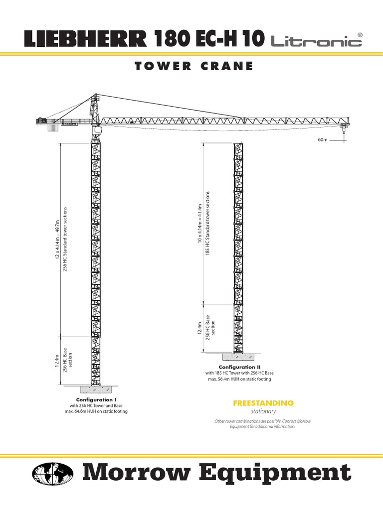 180-EC-H10 Liebherr Chart | PDF | Crane (Machine) | Manufactured Goods